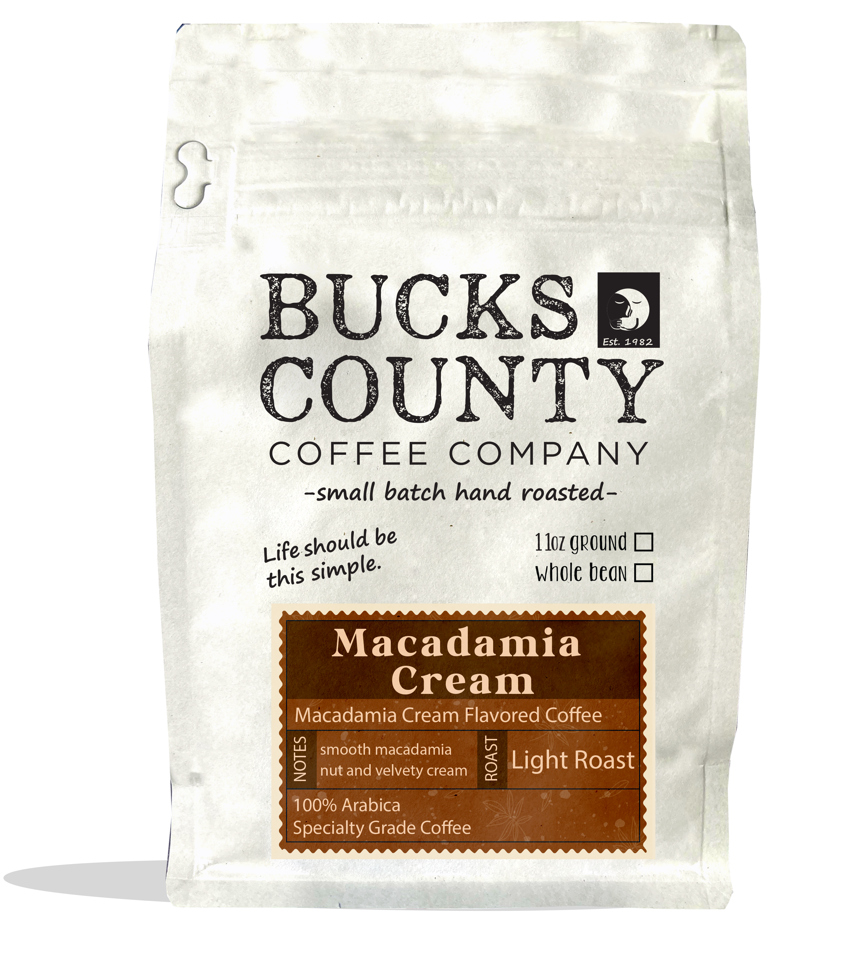 Macadamia Cream Coffee - Buttery & Nutty Light Roast | Bucks County ...