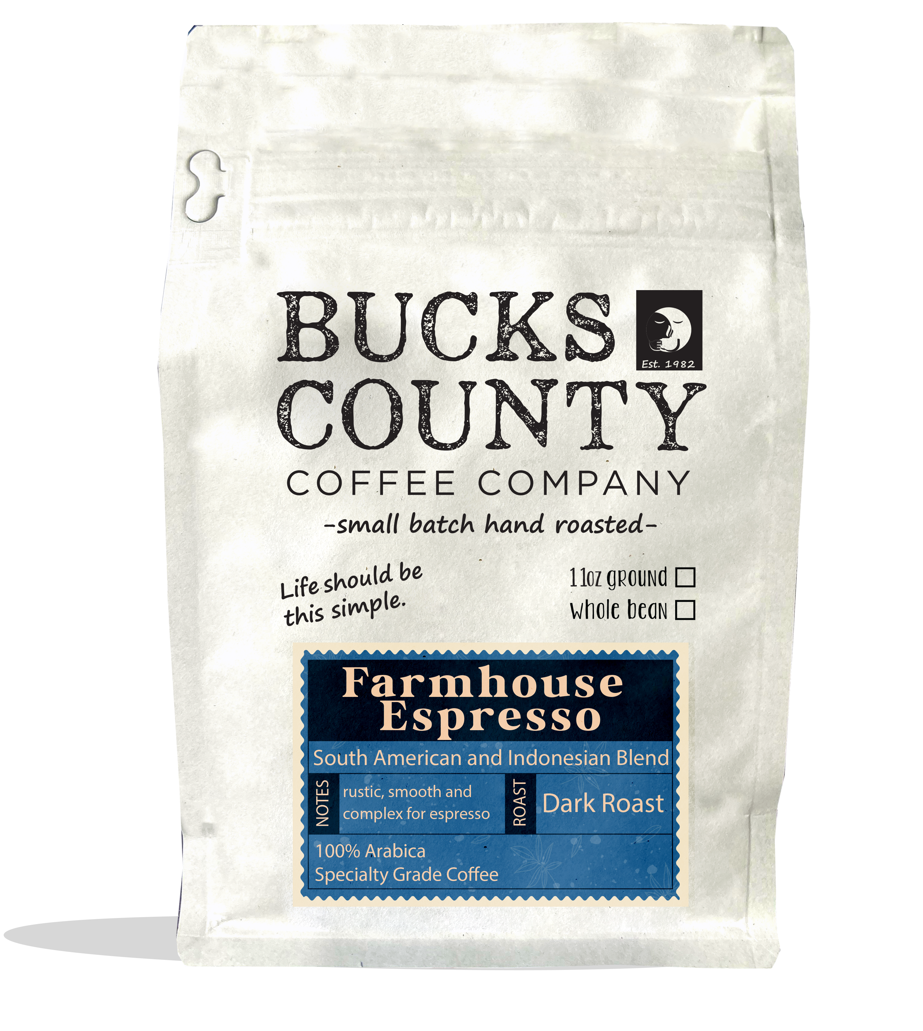Farmhouse Espresso Coffee - Dark Roast Blend | Bucks County Coffee ...