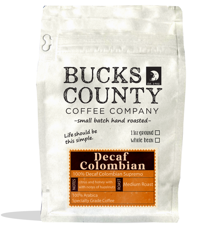 Decaf Colombian Coffee - Sugar Cane Processed Medium Roast | Bucks County Coffee – Bucks County ...