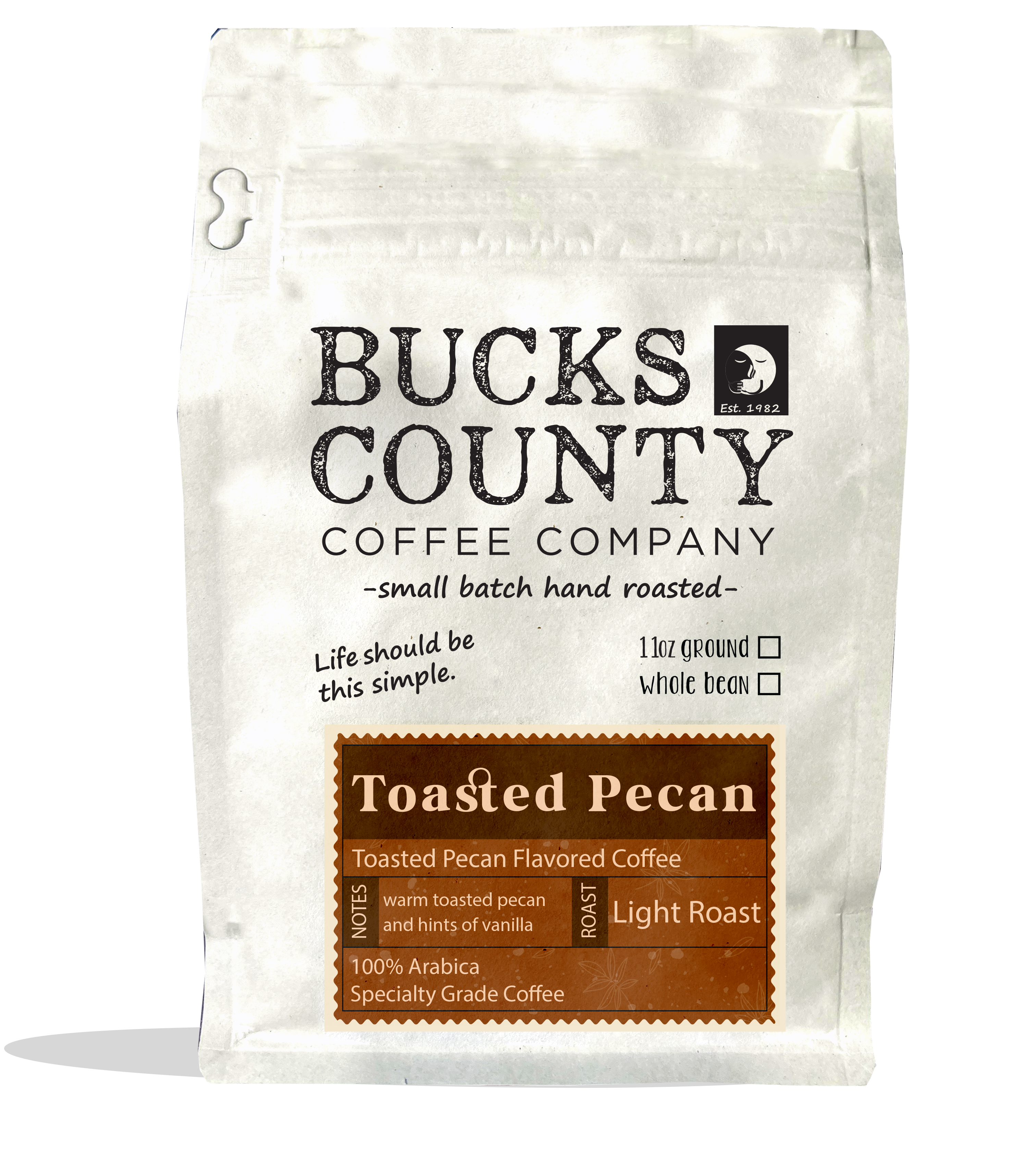 Toasted Pecan Coffee - Southern Pecan Light Roast | Bucks County Coffee ...