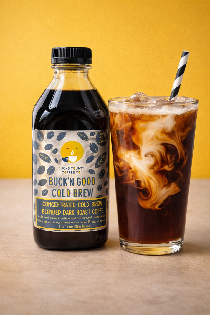 Buck'N Good Cold Brew Concentrate - 6 to 1 | Makes 192oz | Bucks County ...